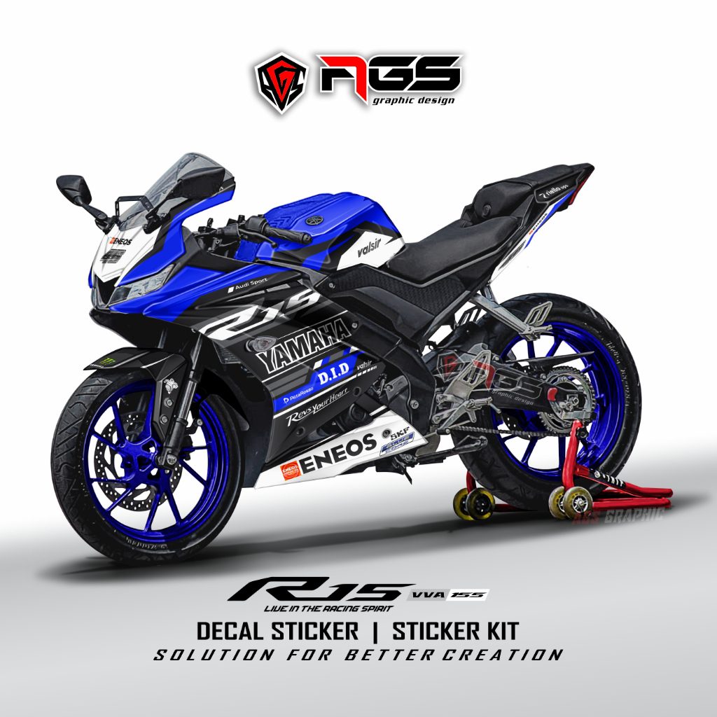 Jual DECAL STIKER YAMAHA R15 V3 / YAMAHA R15 MONSTER ENERGI / DECAL ...