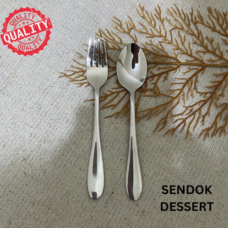 Jual [1PSG] Sendok Garpu Stainless Tebal Premium Hotel Resto Tebal ...