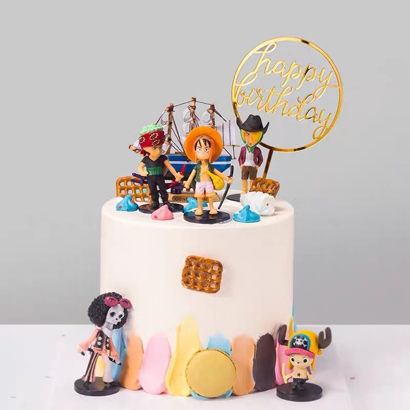 Jual Topper Boneka One Piece Luffy Chopper Zoro Ace Law 1 set 6pcs ...