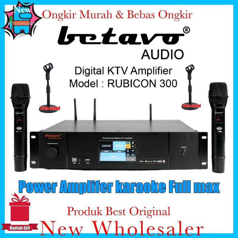 Jual Power Max amplifer plus mic wireless Rubicon 300 Be tavo Original ...