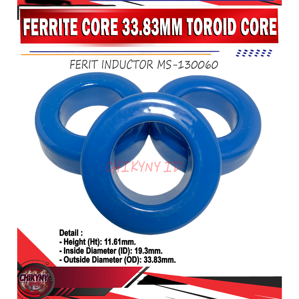 Jual FERRITE CORE TOROID CORE 33.83MM MS-130060 FERIT INDUCTOR | Shopee ...