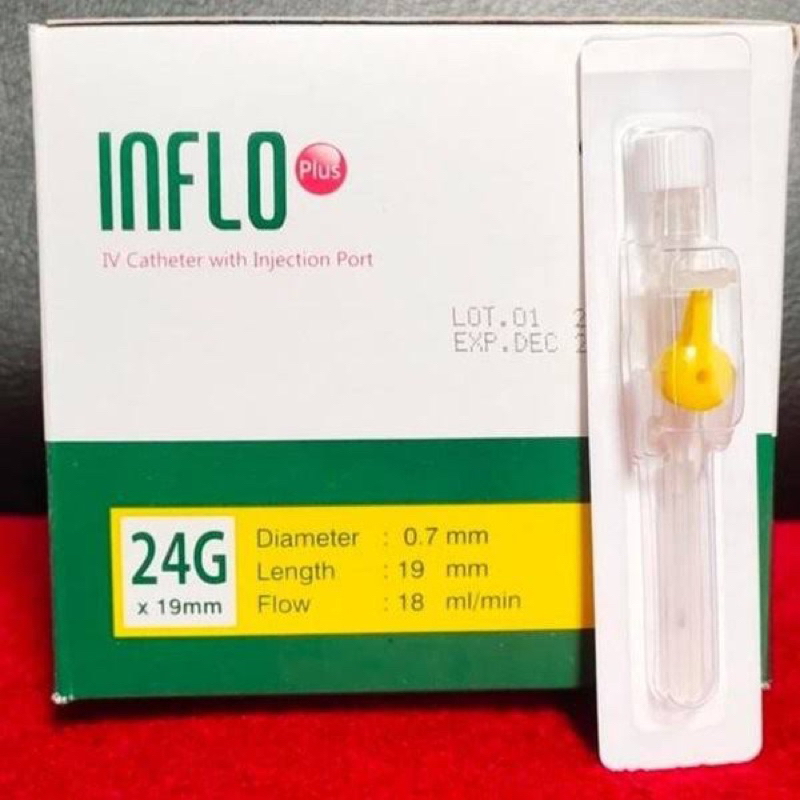 Jual IV 24G / 22G / 26G INFLO NIPRO PLUS PORT / BIASA PROMO | Shopee ...