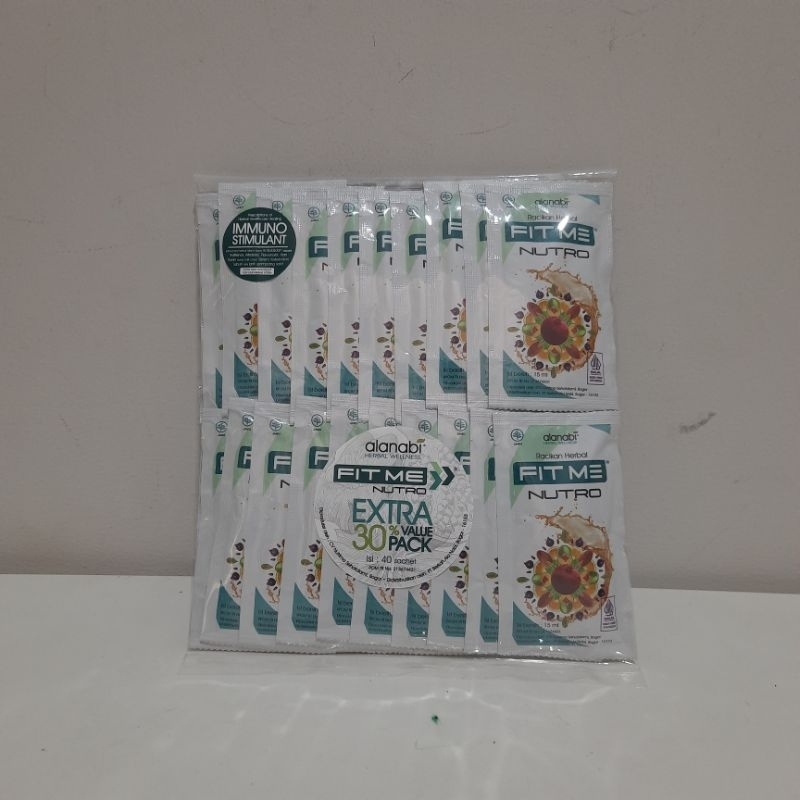 Jual Minuman Herbal Alami Alanabi Fit Me Nutro Kemasan Ekonomis isi 40 ...