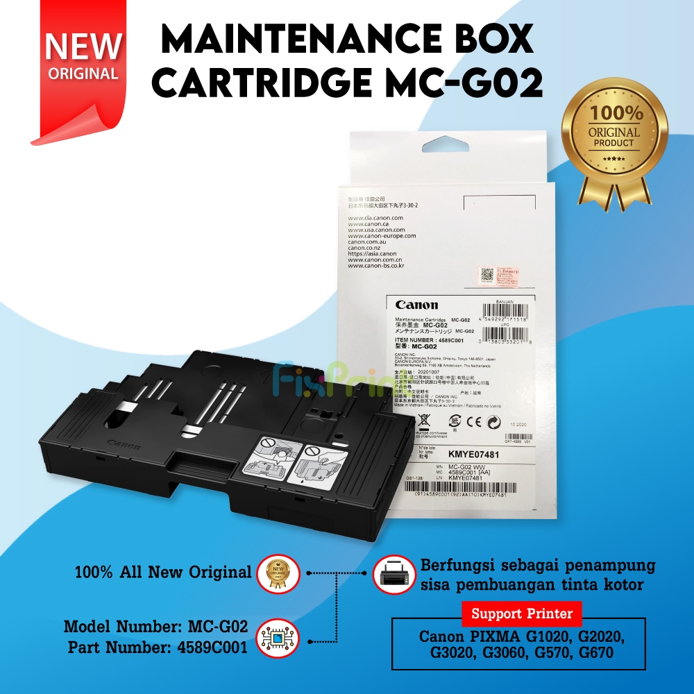Jual Busa Waste Ink Pembuangan Tinta Tank MC-G02 Sponge Maintenance Box Cartridge MCG02 Printer ...