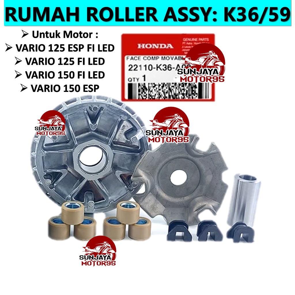 Jual Rumah Roller Assy Set Bosh Vario 150 - Vario 125 FI eSP led k36 ...