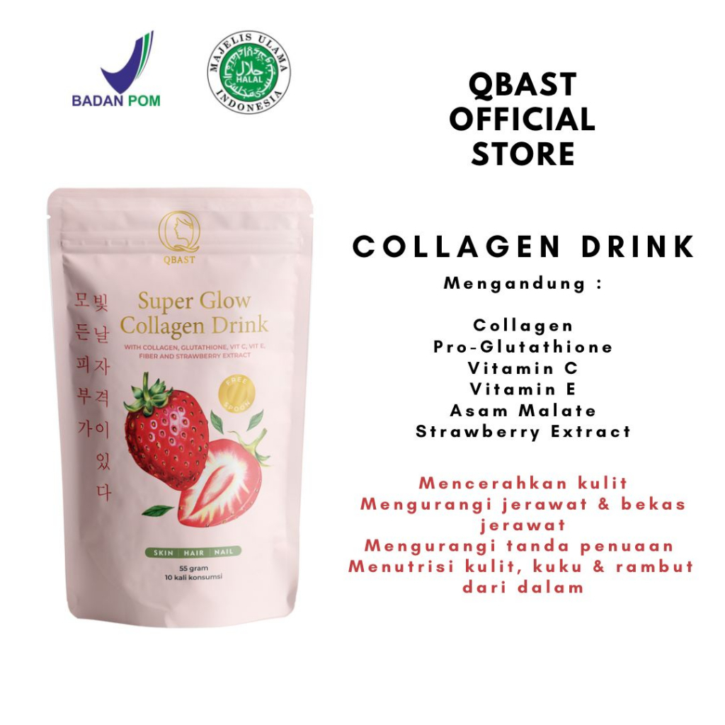 Jual Super Glow Collagen Drink Minuman Pemutih Badan Cepat Permanen ...
