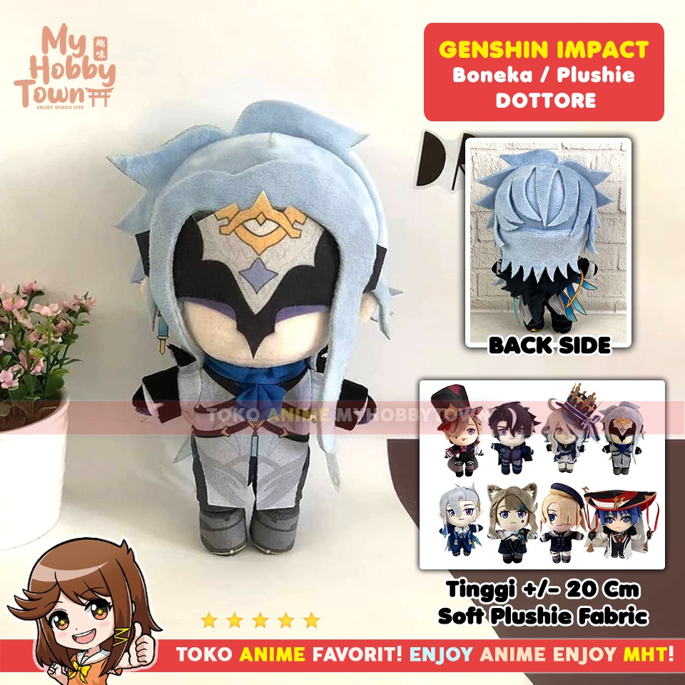 Jual Boneka Anime Game Karakter Genshin Impact Dottore Plushie Doll ...