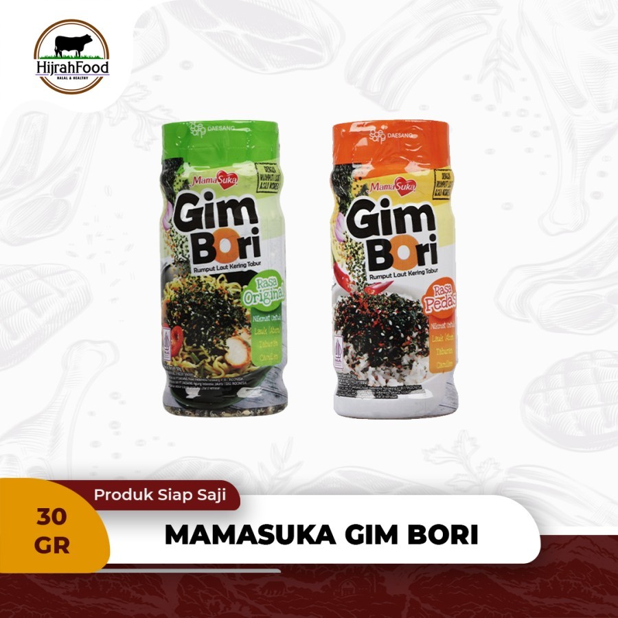 Jual MamaSuka Gim Bori Rumput Laut Kering Nori Tabur Gimbori 30 gram ...