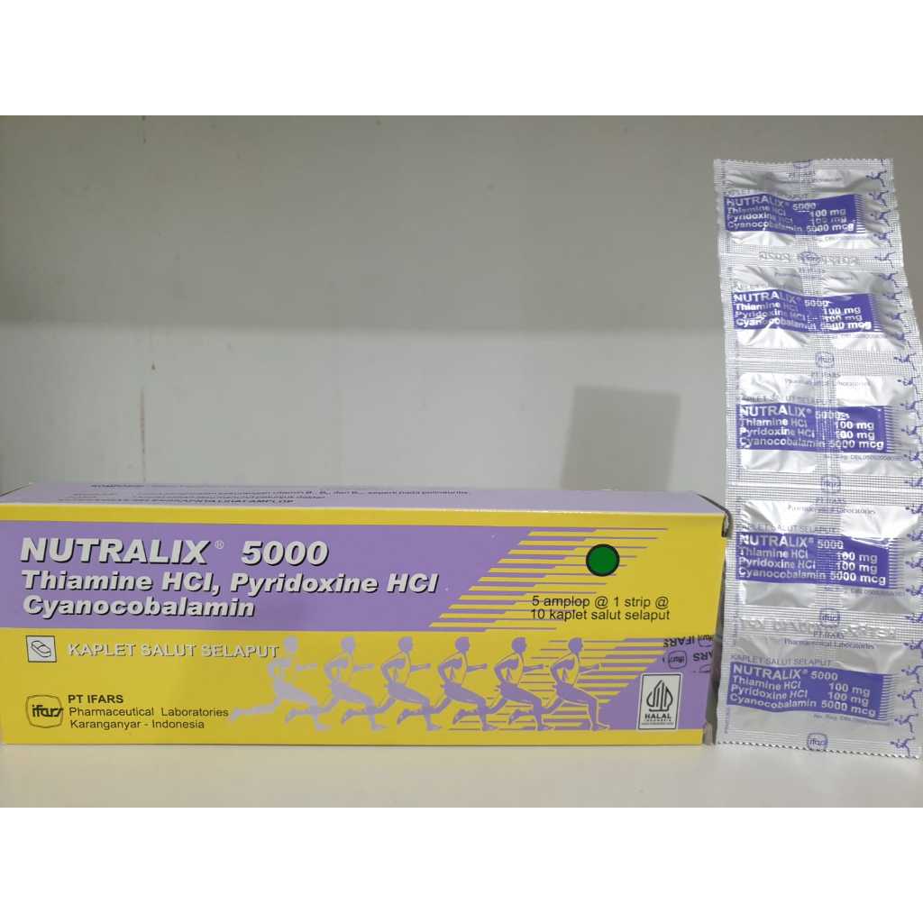 Jual Nutralix 5000 kaplet untuk pengobatan kekurangan vitamin B1, B6 ...