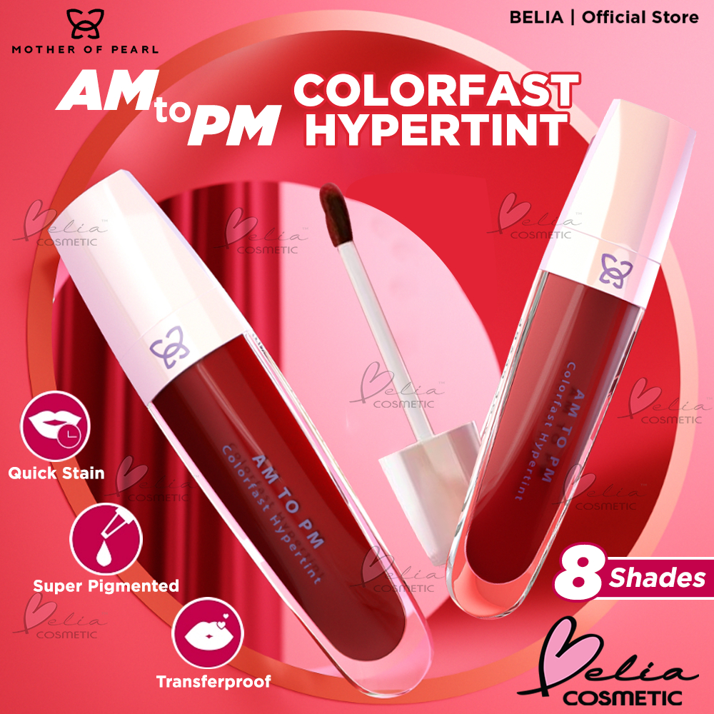 Jual BELIA MOP Mother Of Pearl AM to PM Colorfast Hypertint | Lip Tint ...