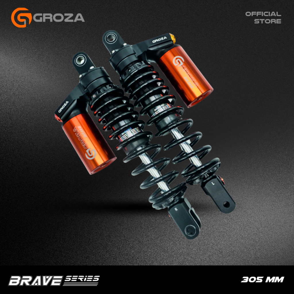 Jual GROZA - BRAVE SERIES 305MM Double Shock | Shockbreaker Tabung Atas ...