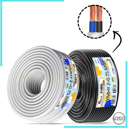 Jual Mitech SNI SPLN Kabel Listrik NYMHY HYO 2x0.75 Kabel Tembaga Murni ...