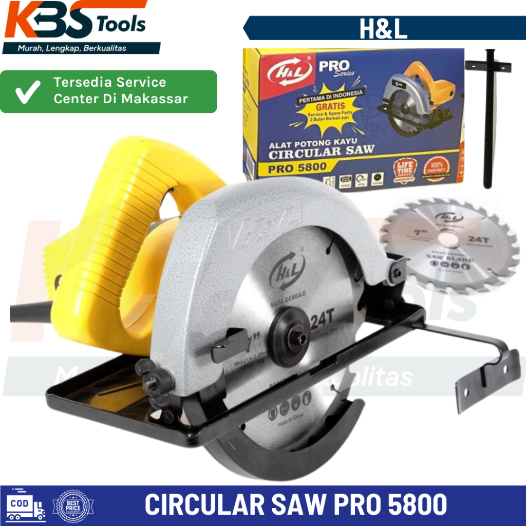 Jual Circular Saw 7" Inch - Mesin Potong Gergaji Kayu Sirkel Somel HL ...
