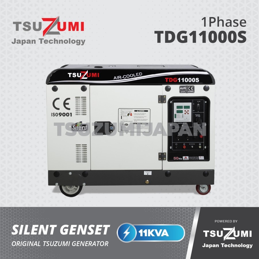 Jual Genset 10 KVA silent 1 phase TDG 11000S Tsuzumi Japan Technology | Shopee Indonesia