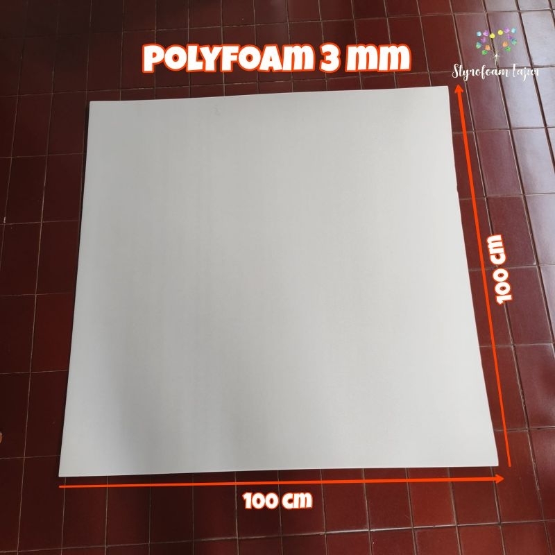 Jual 100 x 100 polyfoam lembaran tebal 3mm | Shopee Indonesia