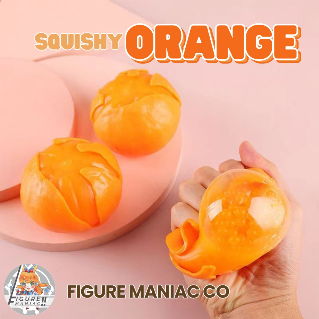 Jual Mainan Anak - Squishy Orange Jeruk Squishi Ball Lucu Squishy Fruit Murah | Shopee Indonesia