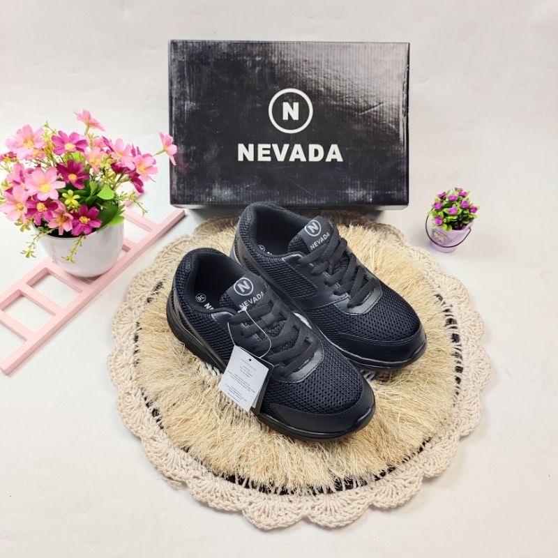 Jual ‼️ LAILA BRANDED ‼️ SEPATU ANAK NEVADA HITAM / SEPATU SEKOLAH ...