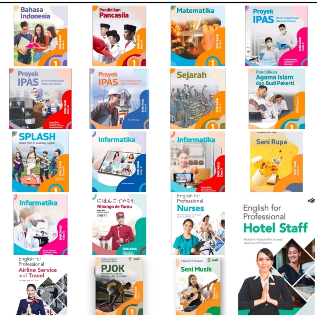 Jual ORI harga satuan buku teks kurikulum merdeka untuk SMK kelas 10 penerbit Erlangga | Shopee ...