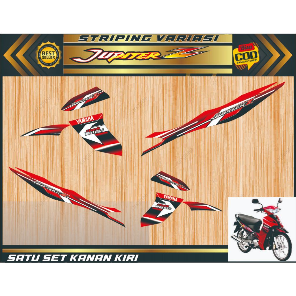 Jual STRIPING MOTOR YAMAHA JUPITER Z OLD DECAL CUSTOM VARIAN DAN SEMUA ...