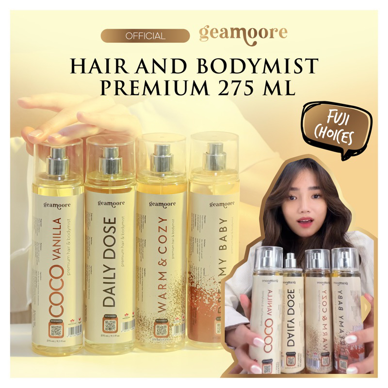 Jual GEAMOORE HAIR AND BODYMIST 275 ML ( PARFUM GENTONG ) | Shopee Indonesia