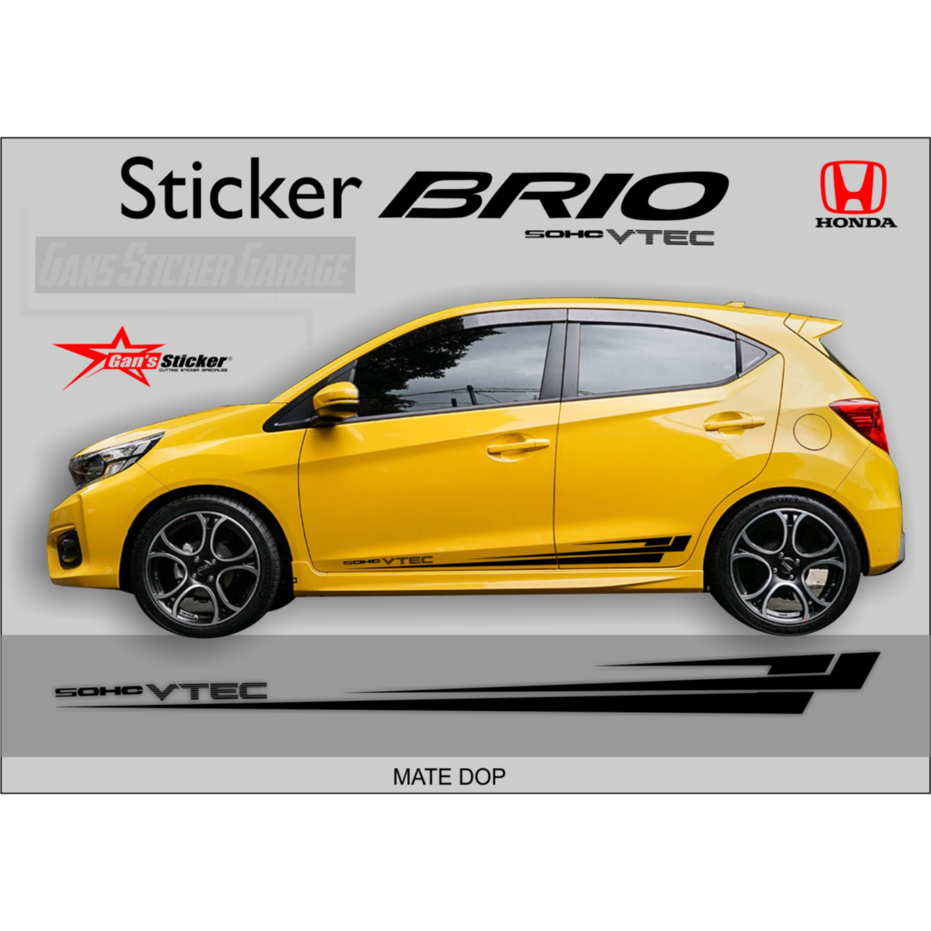 Jual STICKER HONDA BRIO ALL NEW BRIO AKSESORIES HONDA BRIO STICKER ...