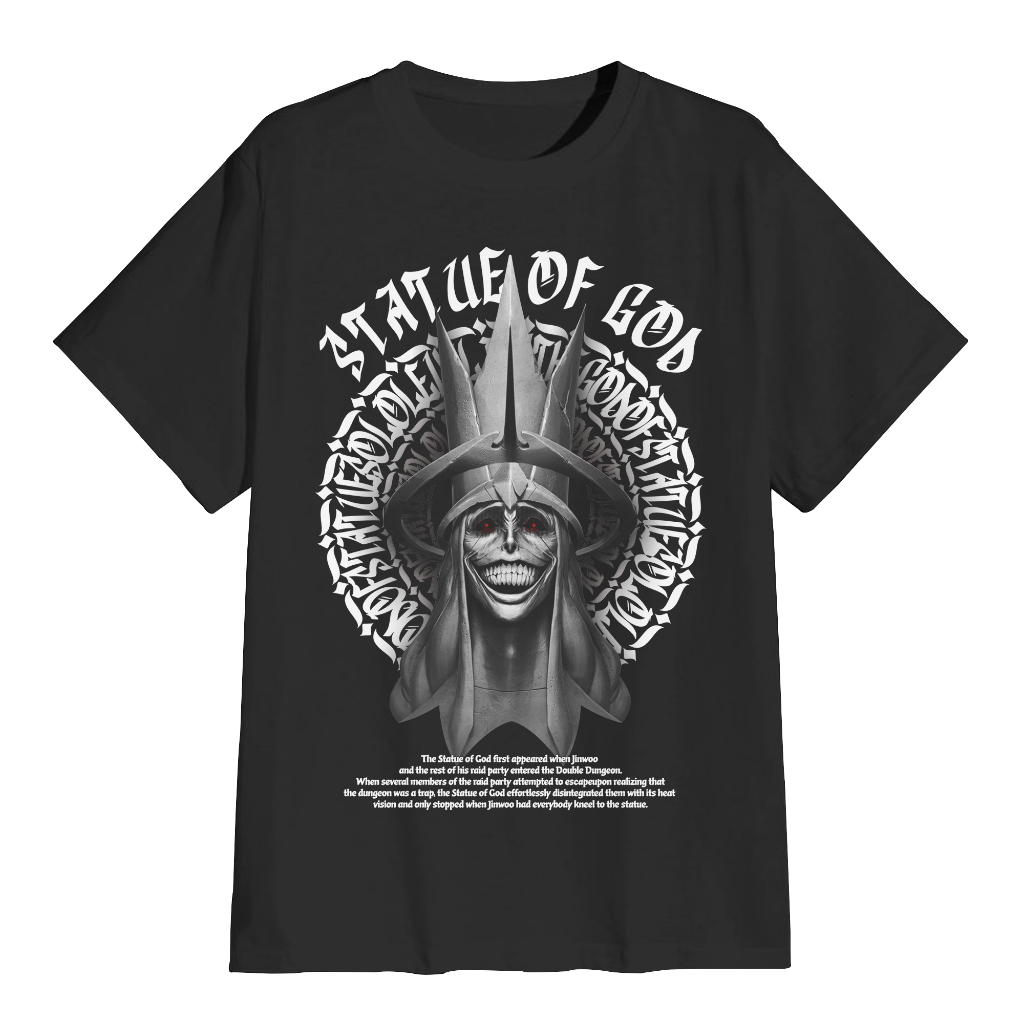 Jual T-shirt Kaos Anime Statue Of God Kaos Anime Solo Leveling - SL ...
