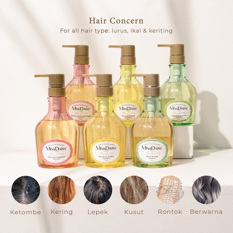 Jual GLAM - MISS DAISY French Perfume Shampoo - Peony Amber, Rose Oud, Blackcurrant Vanilla ...