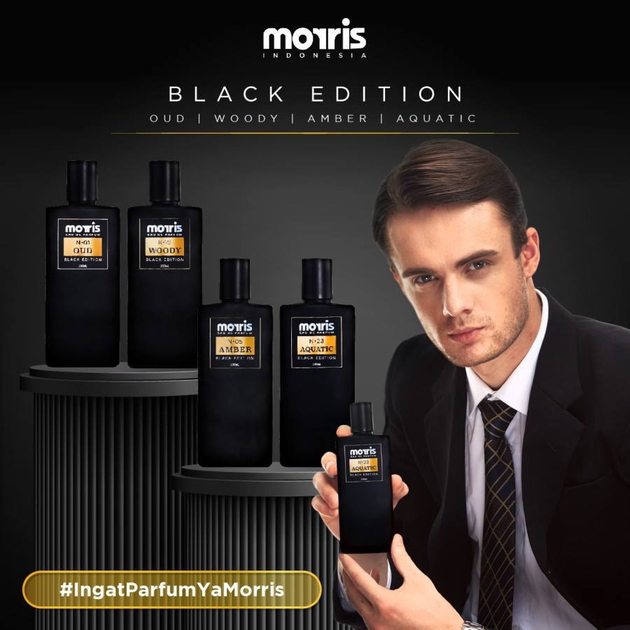 Jual MORRIS EDP 100ML AQUATIC BLACK EDITION | Shopee Indonesia