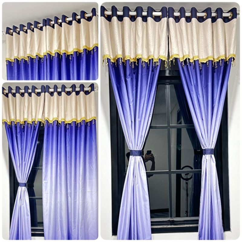 Jual Gorden Smokring Poni Renda Kristal Mewah Ukuran 120 x 220 Free ...