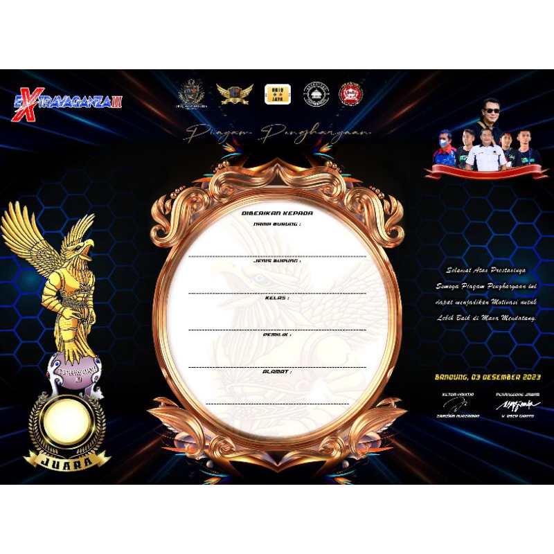 Jual Piagam Lipat Lomba Burung / Sertifikat | Shopee Indonesia