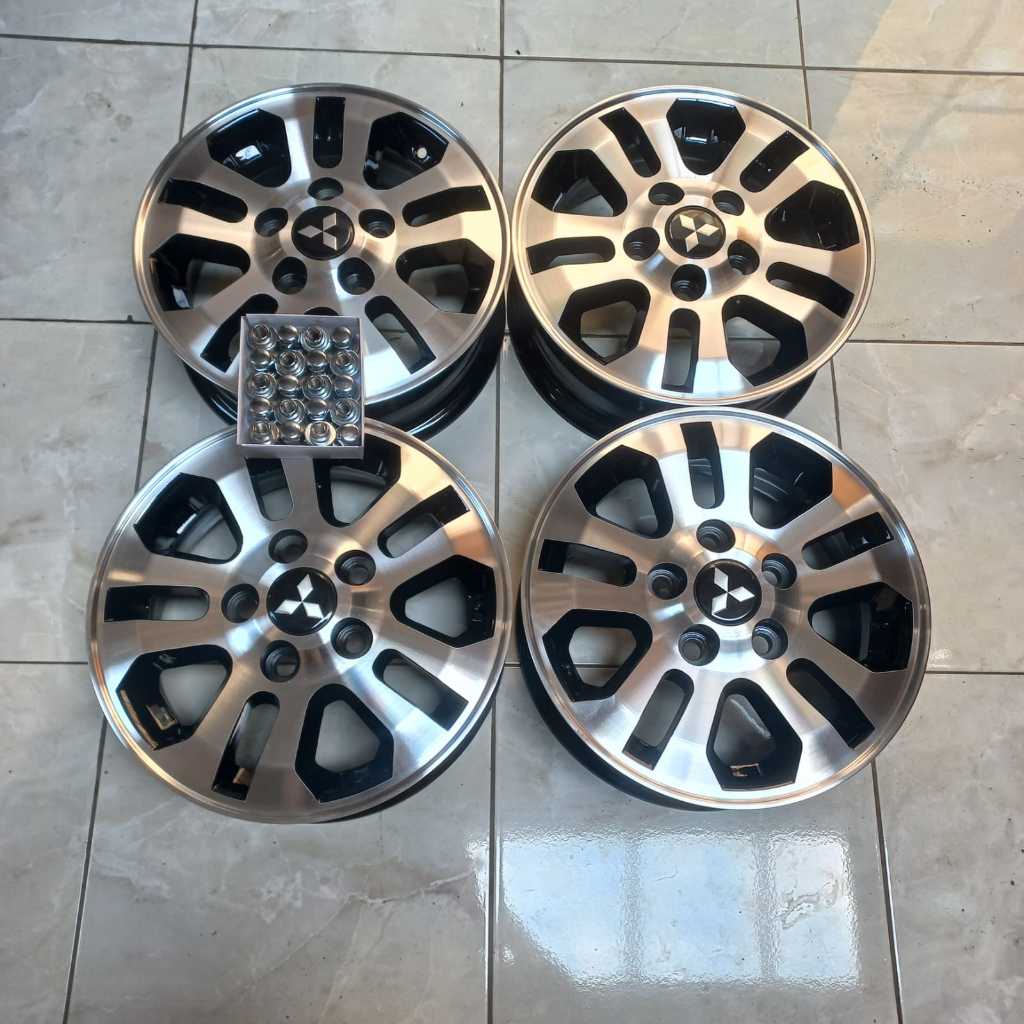Jual VELG OEM Diamond KUDA + Baut R14 Warna Hitam Polish | Shopee Indonesia