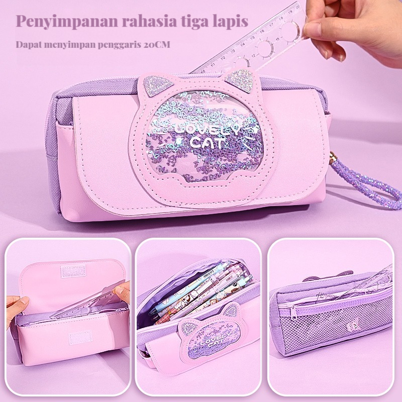 Jual Multifunction Pencil Case Cute Organizer Tempat Pensil Cartoon ...