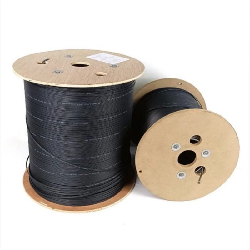 Jual Kabel FO 1000 Meter 3 Kawat FTTH Dropcore 1 Core Singlemode Fiber ...