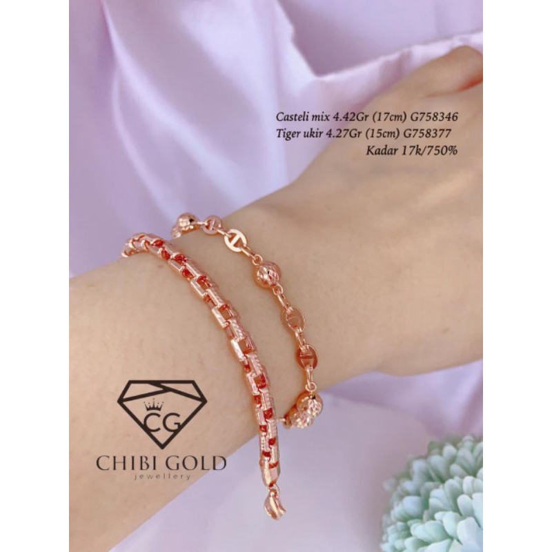 Jual CHIBI GOLD - Gelang Tiger ukir emas 750 kadar 17k - chibigold ...