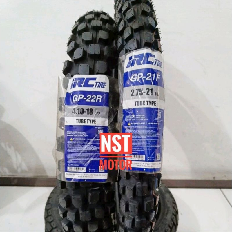 Jual Ban Luar IRC Cross Trail Ukuran 410 18 GP22R Ban Luar KLX CRF ...