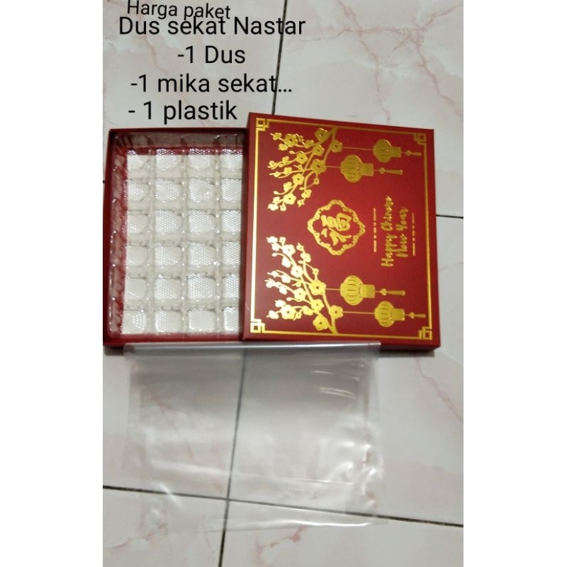 Jual Dus box sekat mika nastar sekat 30 edisi CNY 2024 imlek mika dus ...