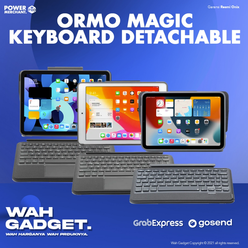 Jual Ormo Magic Folio Keyboard Detachable For iPd 9 iPd Mini 6 iPd Air ...