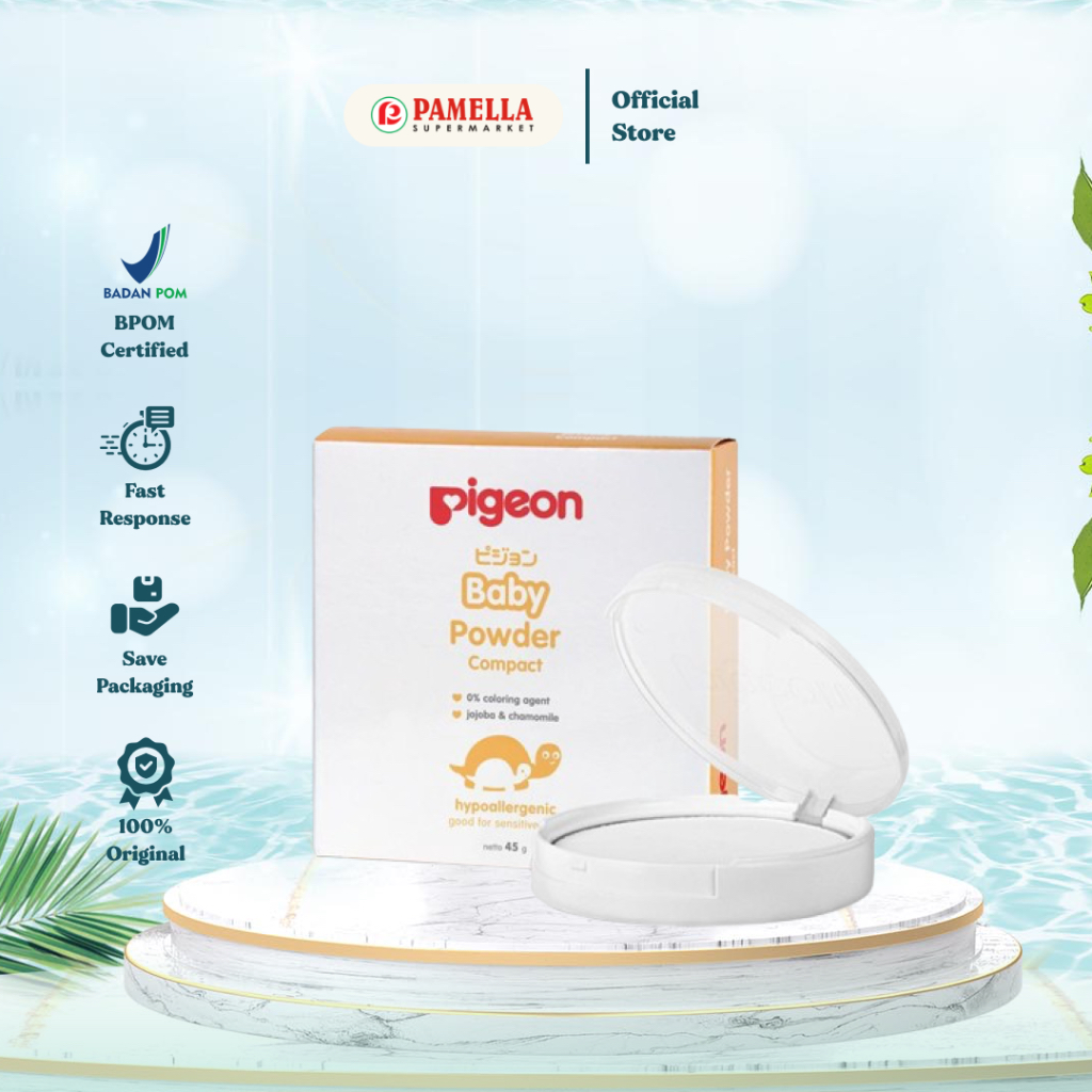 Jual Pigeon Baby Powder Compact Hypoallergenic (PAMELLA SUPERMARKET ...