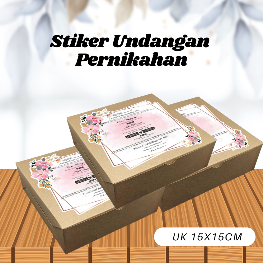 Jual Undangan Pernikahan - Undangan Box Nasi - Undangan Punjungan ...