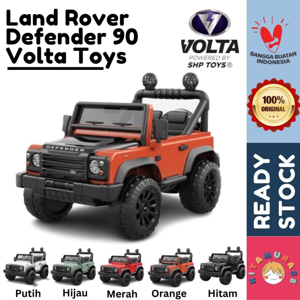 Jual Volta 5008 Land Rover Defender 90 SHP Toys Mobil Mainan Aki Remote ...