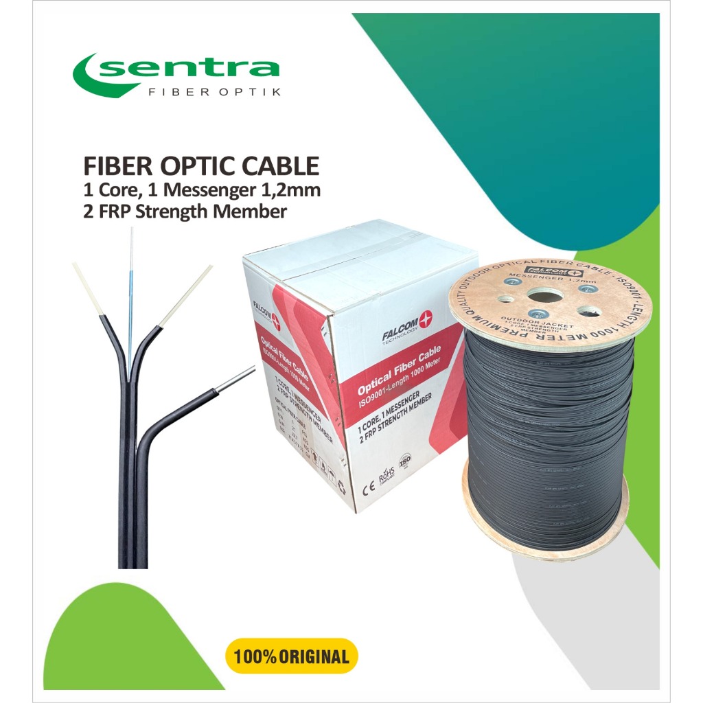 Jual Kabel FO dropcore Falcom Technology Fiber Optik 1 Core 3 seling ...