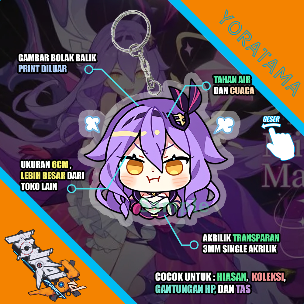Jual Gantungan Kunci Sirin Honkai Impact HI3, Keychain Anime Lucu ...