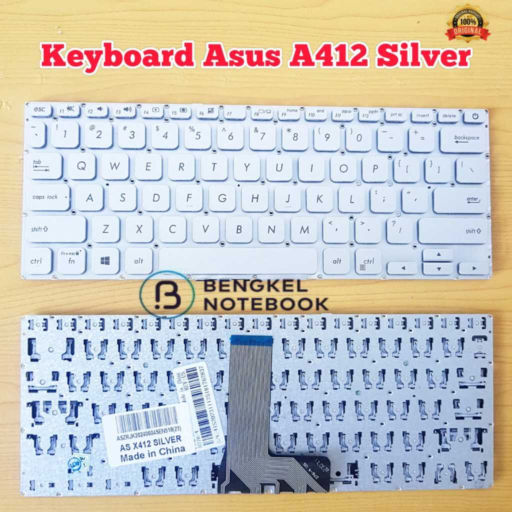 Jual Keyboard Asus A412D A412 X412D A412F Silver | Shopee Indonesia
