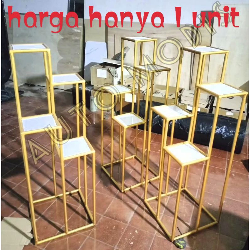 Jual RAK BERTINGKAT MEJA PAJANGAN BUNGA SEPATU TAS SANDAL ETALASE ...
