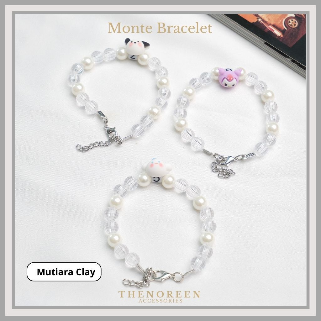Jual Gelang Monte Manik-Manik Gelang Daisy Bentuk Bulat / Clay ...