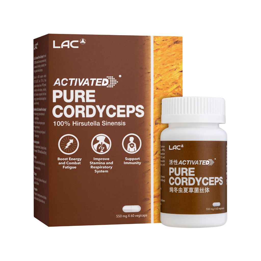 Jual LAC ACTIVATED Pure Cordyceps 100% Hirsutella Sinensis, 60 vegicaps ...