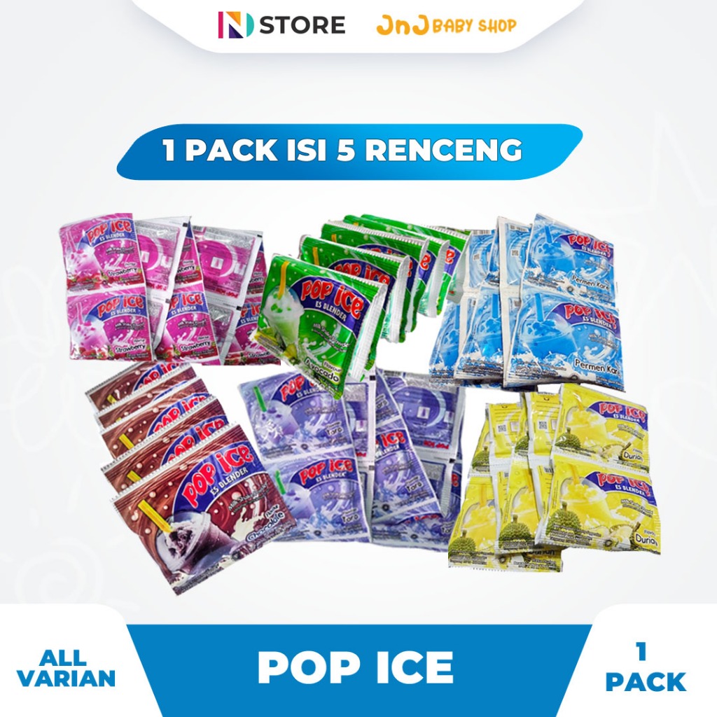 Jual POP ICE PACK ISI 5 RENCENG COKELAT/STRAWBERRY/AVOCADO/DURIAN ...