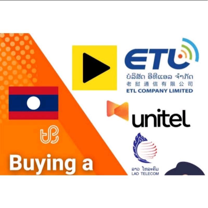 Jual paket data internet Laos lao telecom unitel etl | Shopee Indonesia