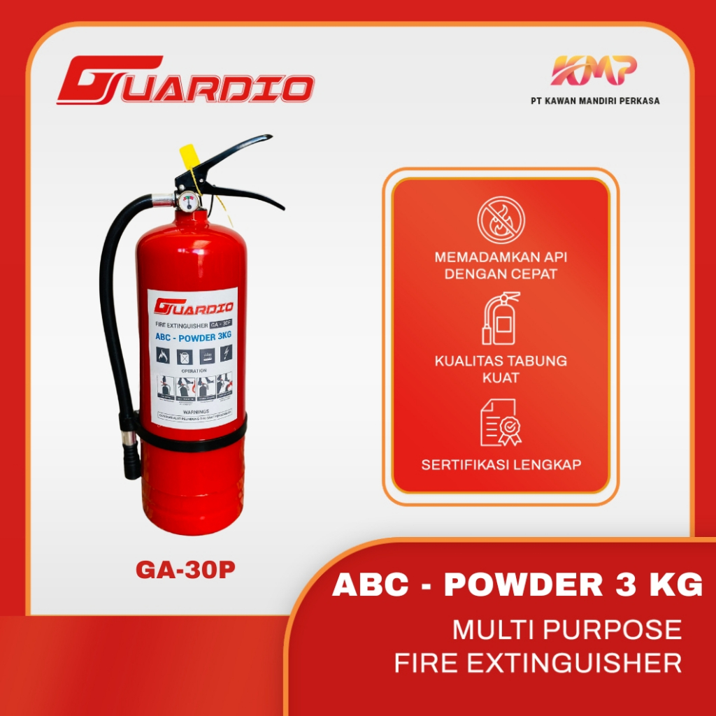 Jual APAR 3KG 90% Powder ABC Guardio Premium | Shopee Indonesia