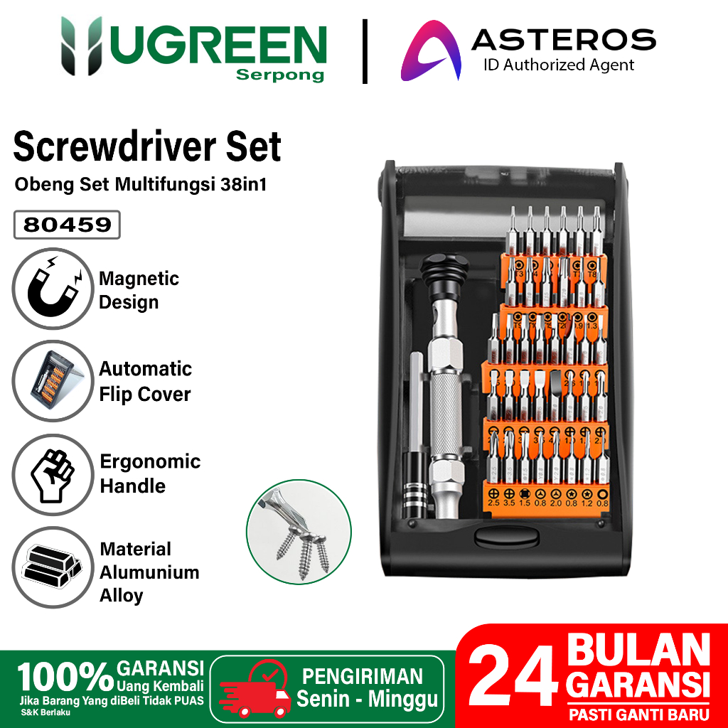 Jual UGREEN Obeng Set Service Magnetic ,Obeng Servis Elektronik Hand ...